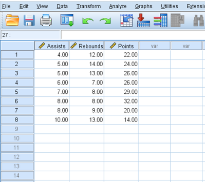 So erstellen Sie eine Korrelationsmatrix in SPSS • Statologie