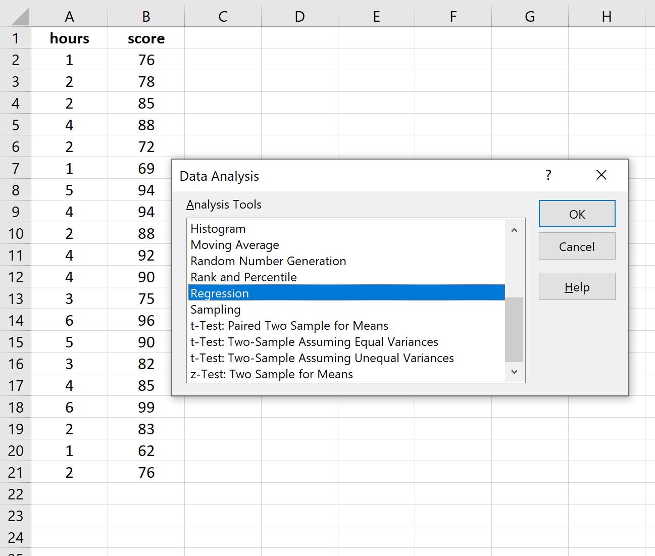 Lineare Regression In Excel So Geht s Statologie